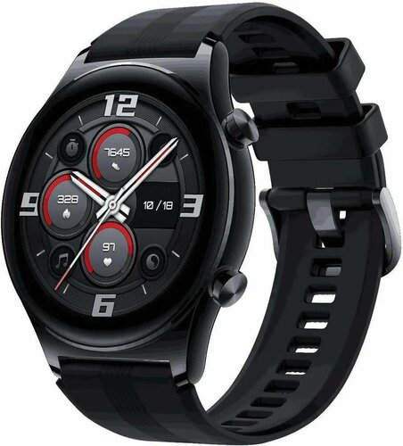 Смарт-часы Honor Watch GS 3 MUS-B19, 45.9мм, 1.43", черный/черный ...
