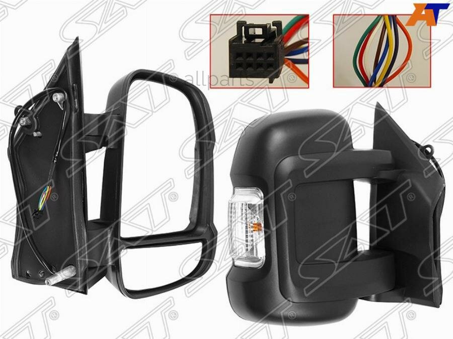 SAT ST-FT76-940-B1 Зеркало Peugeot Boxer 06- / Citroen Jumper 06- / Fiat Ducato 06- (Справа/ Обогрев/ Регулировка/ Повт