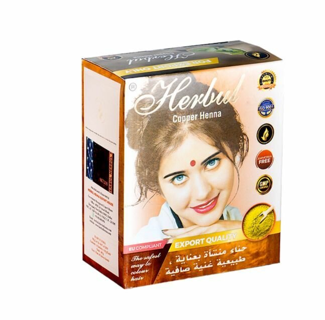Herbul Henna Краска для волос на основе хны (Индийская) COPPER медный