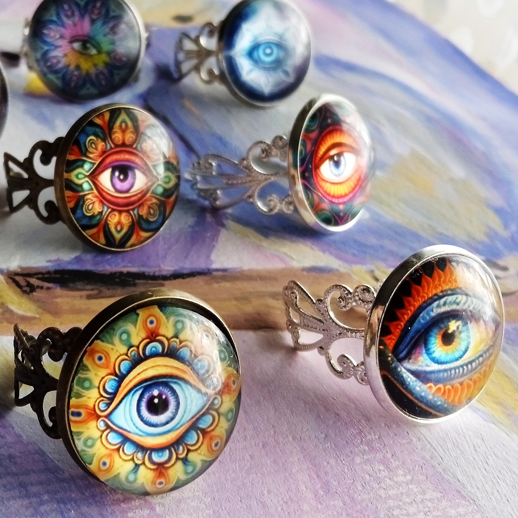 Кольцо, стекло