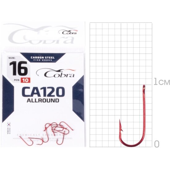 Крючки Cobra ALLROUND CA120 размер 016 10шт.
