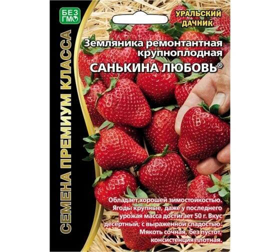 Семена Земляники сорт Санькина любовь