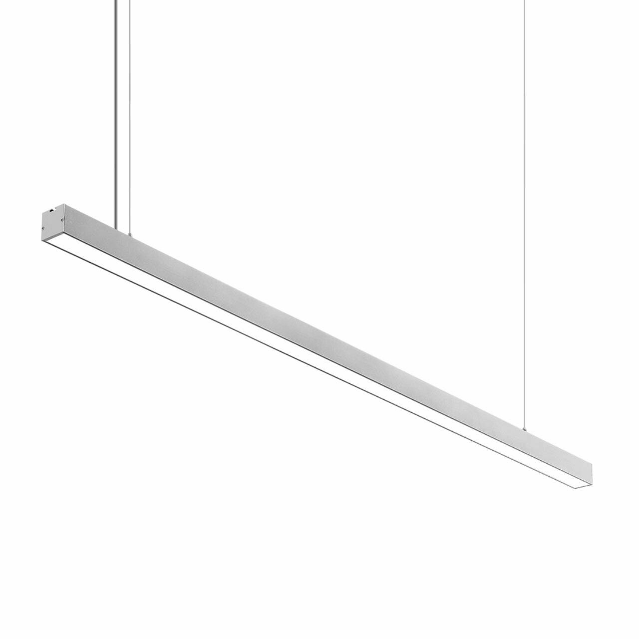 30-11 Светильник линейный, подвесной, светодиодный 40Вт, 230В/50Гц, 3000лм, 4000К, IP40, серебро, 1180х40х40мм, алюминий