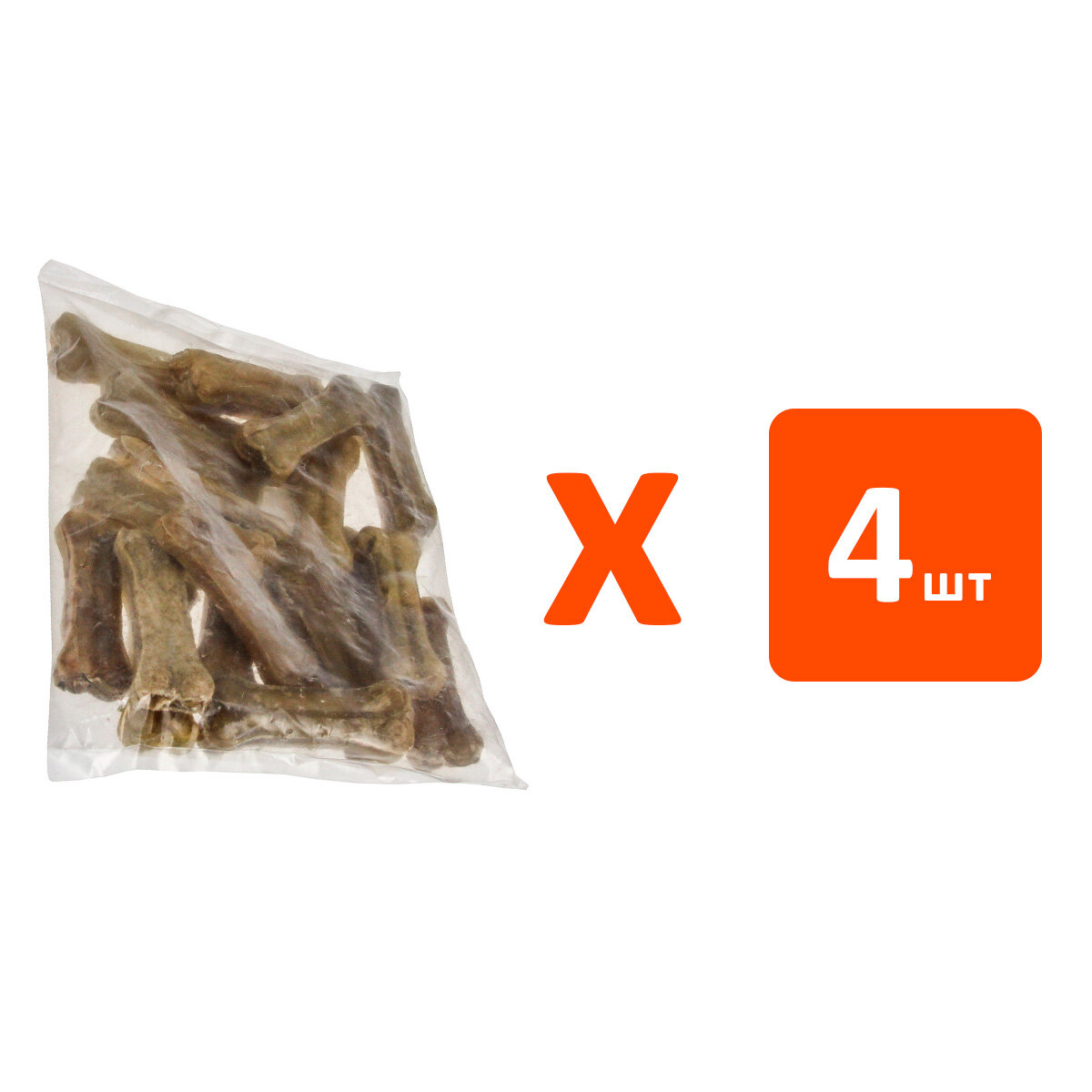 Лакомство каскад для собак кости из жил 8 см уп. 20 шт (360 гр х 2 шт)