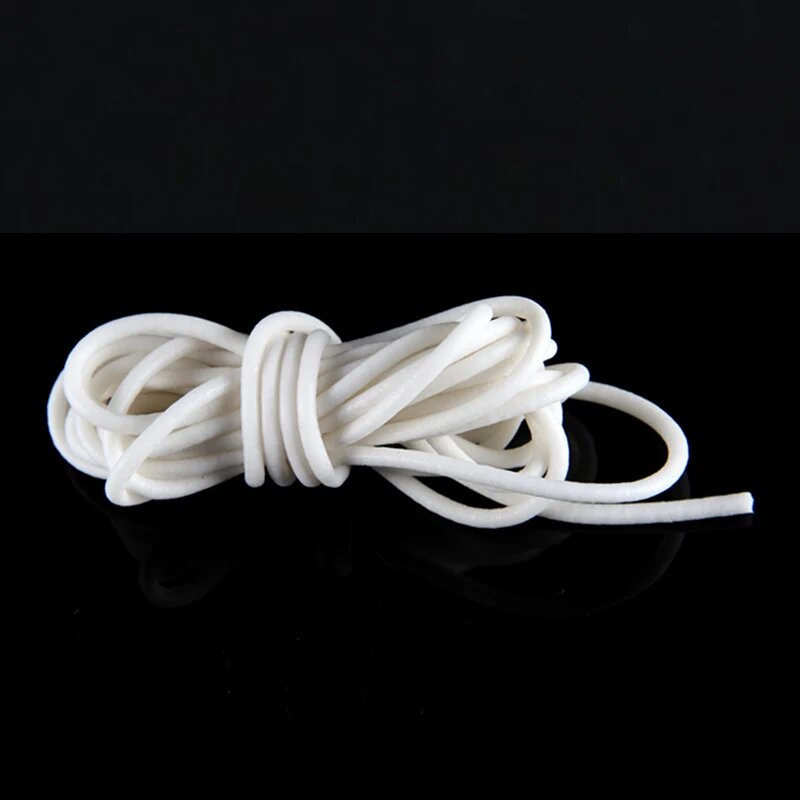 Резиновый силиконовый уплотнитель круглой формы 10м кремово-белый 1mm
