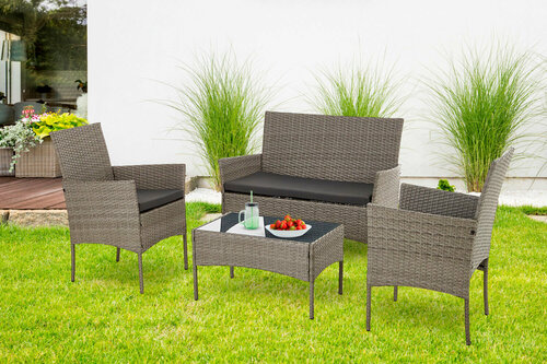 Набор садовой мебели Hoff RIO, 102,5x82x59,5 см, цвет коричневый, серый ...