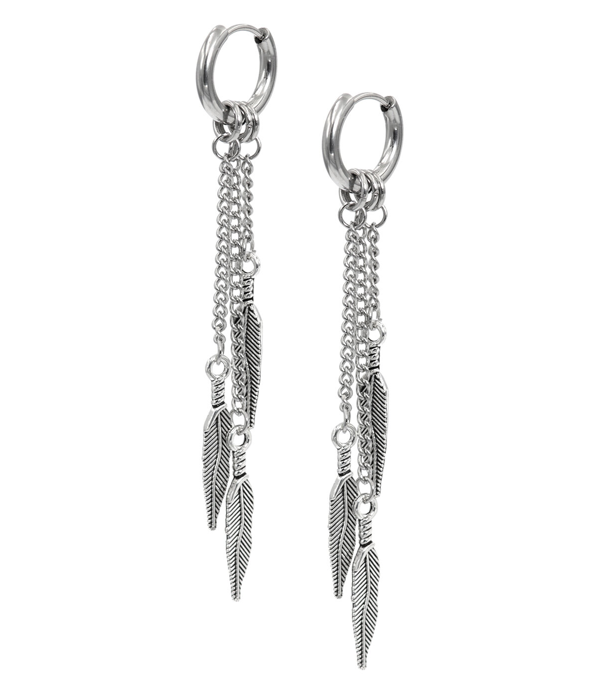 Серьги конго, с подвесками