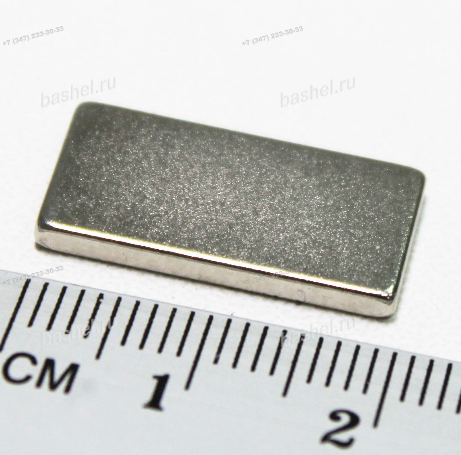 Магнит прямоугольный -092м- 20x10x2mm N38 (2,4кг.), неодимовый