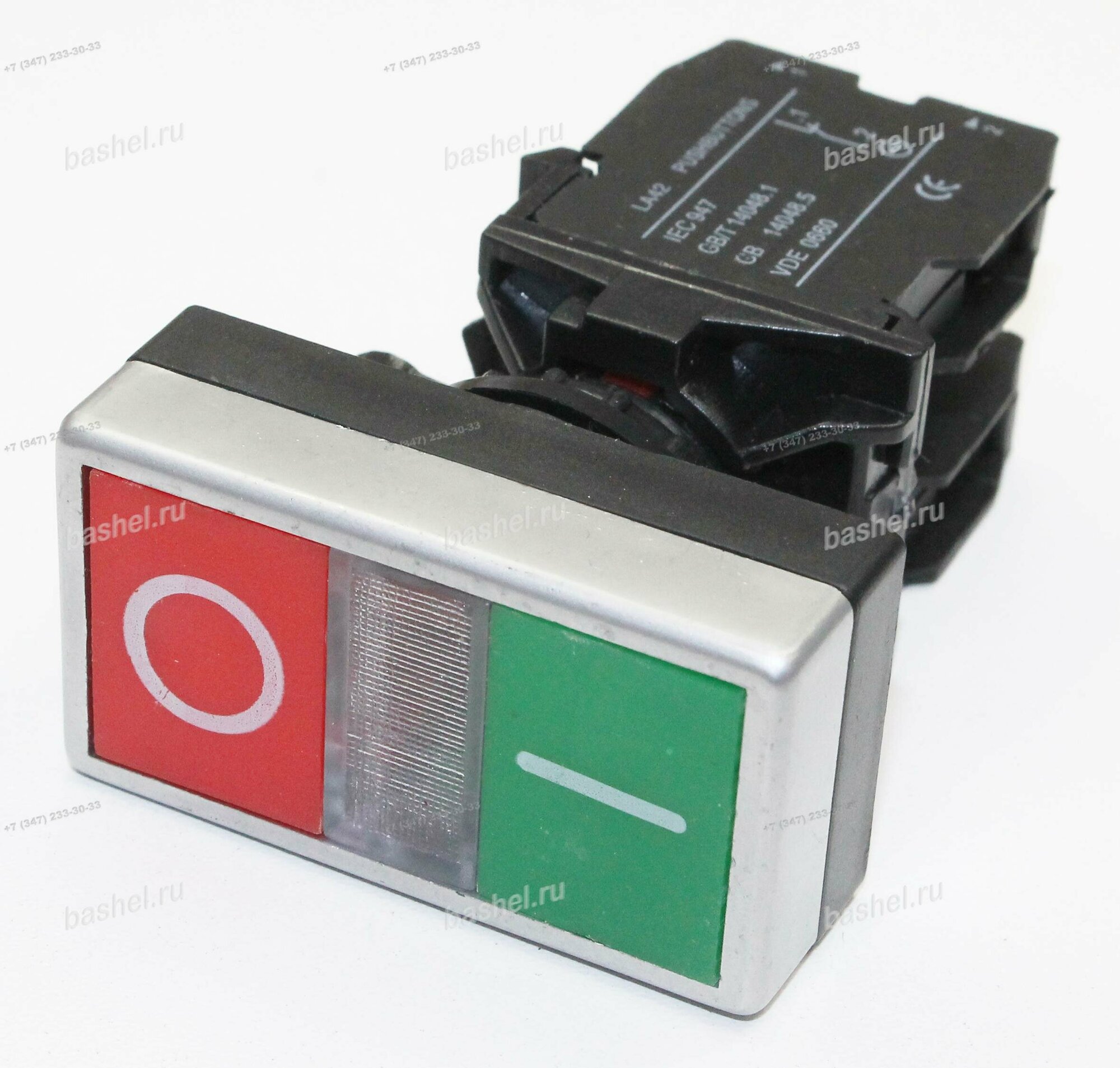 Кнопка LA42-11H "пуск-стоп", RUiCHi