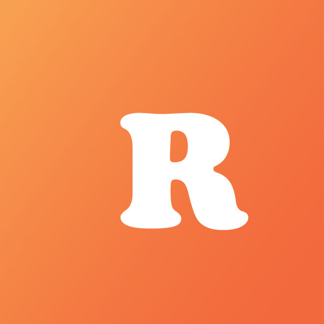 Буква R из акрила для вывесок 7 см / шрифт 1 белый