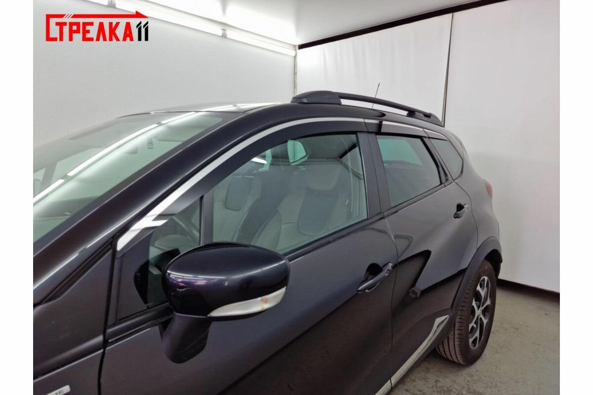 RENAULT KAPTUR 2016-2022 - 2D Дефлекторы окон с хром полосой