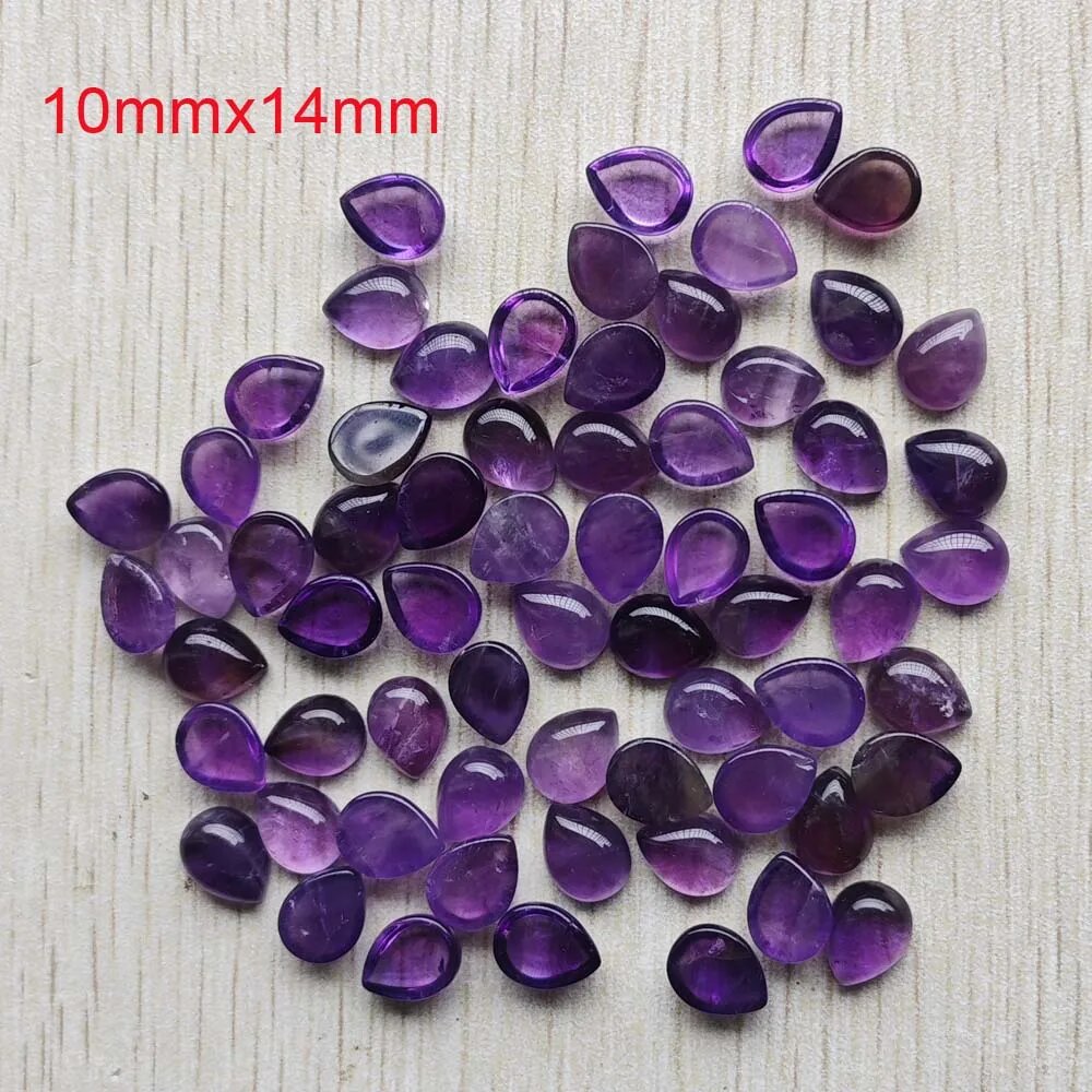 Кабошоны из аметиста Fanren 8x10 мм, 10x14 мм 10mmx14mm
