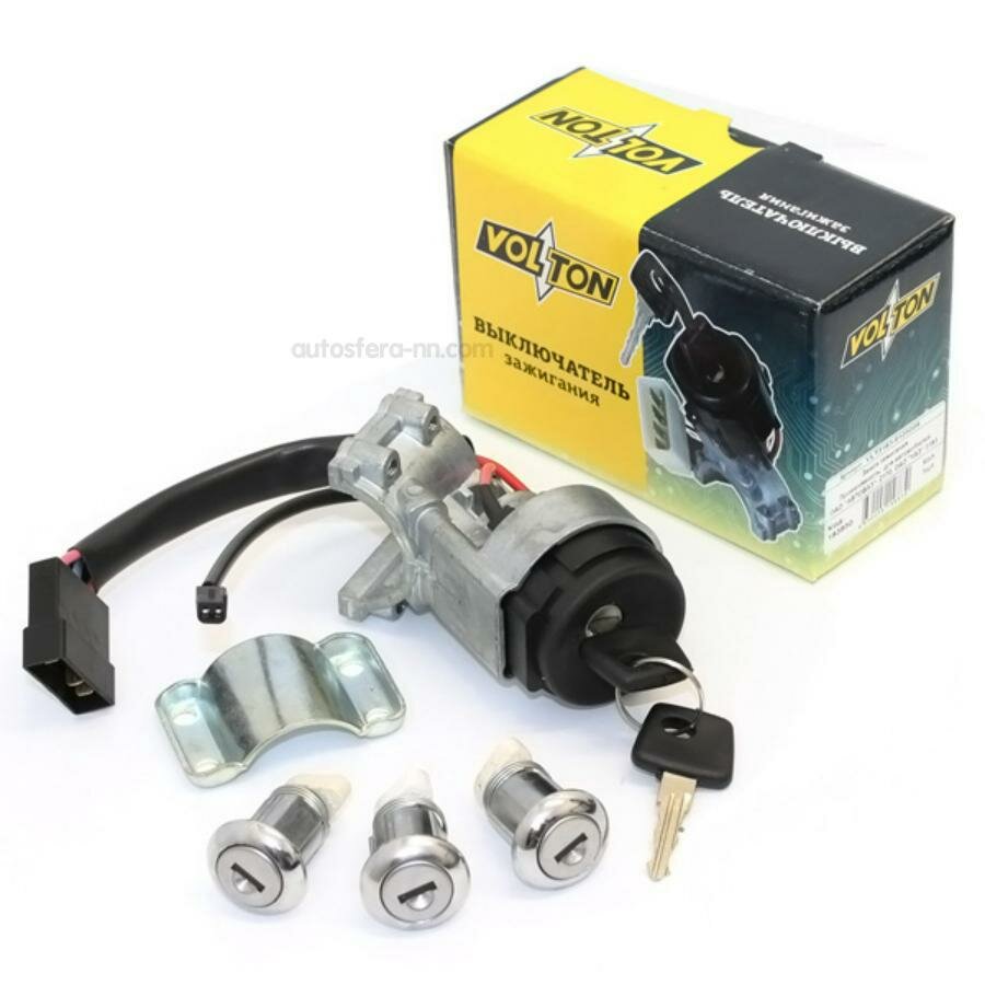 VOLTON VLT31636105006 Замок ВАЗ-2170, УАЗ-3163 Patriot в сборе с личинками дверей под электроприв. VOLTON