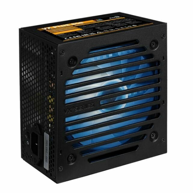 Блок питания Aerocool VX-650 PLUS RGB RET 650W (VX-650 PLUS RGB) черный - 650 Вт, ATX 20+4 пин, 4 pin + 4 pin CPU, 3 SATA, 2 x 6+2 pin PCI-E