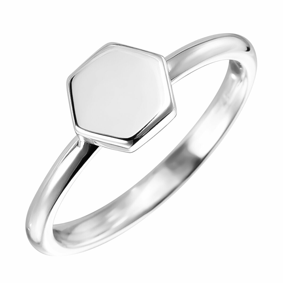 Кольцо тонкое, серебро, 925 проба, родирование