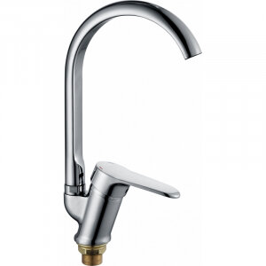 Смеситель кухонный Hansen H53007, хром, рычажный, поворотный излив