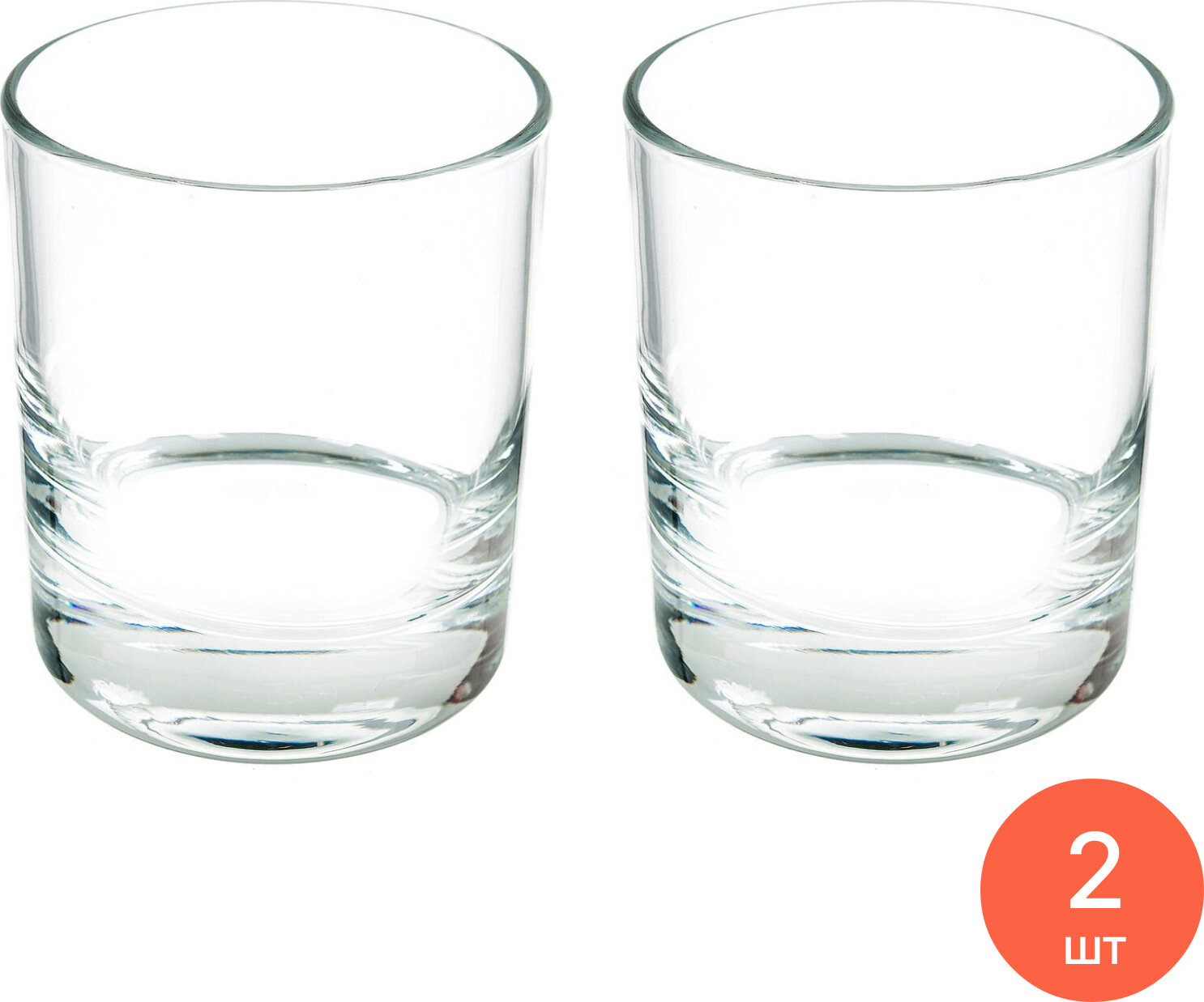 Набор стаканов Pasabahce / Пашабахче SIDE для виски стекло прозрачное 310мл в упаковке 6шт. (комплект из 2 шт)