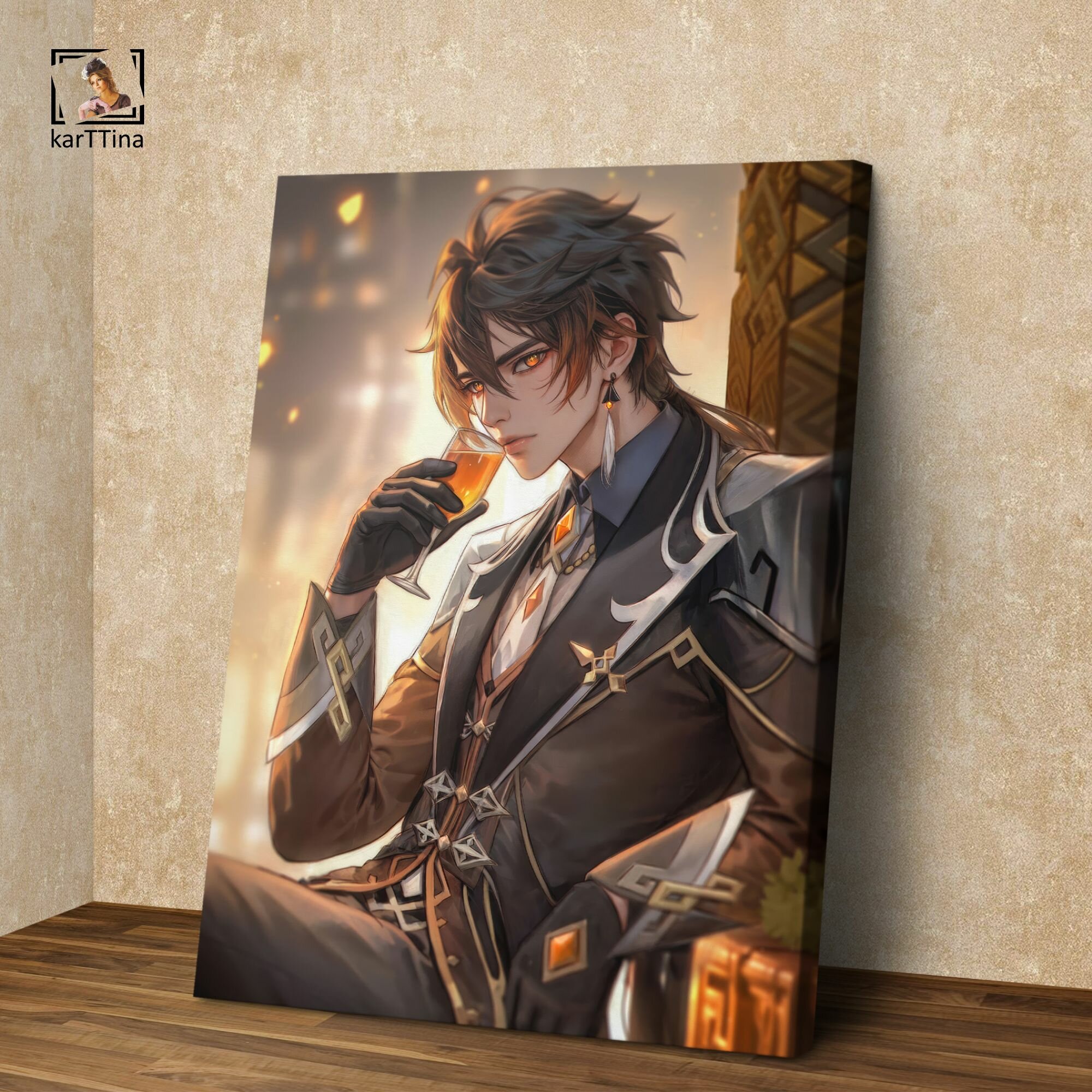 Картина Genshin Impact "Чжун Ли" 50х70 см