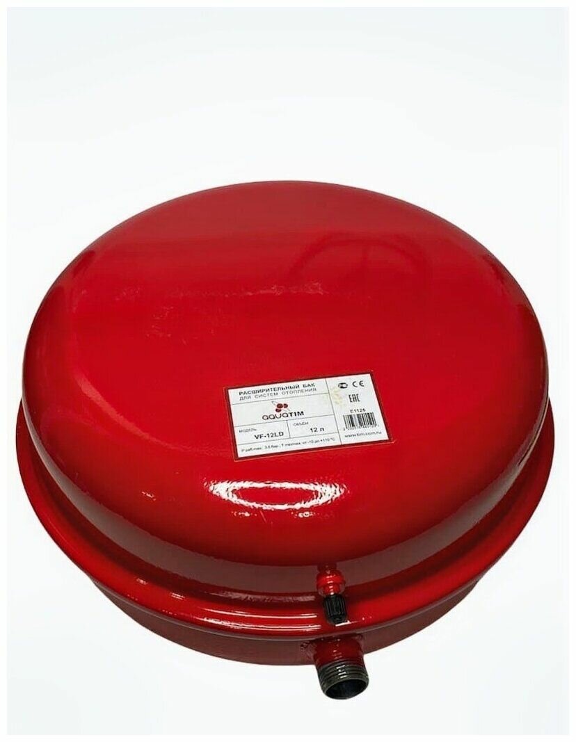 Расширительный бак для водоснабжения ГВС, плоский 12 литров TIM VF