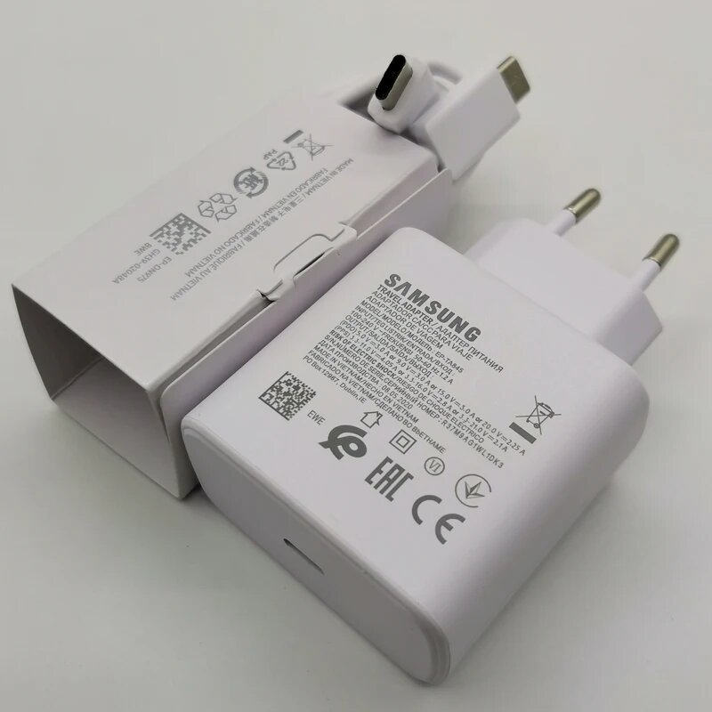 Samsung адаптер 45 Вт USB-C White EU EP-TA845