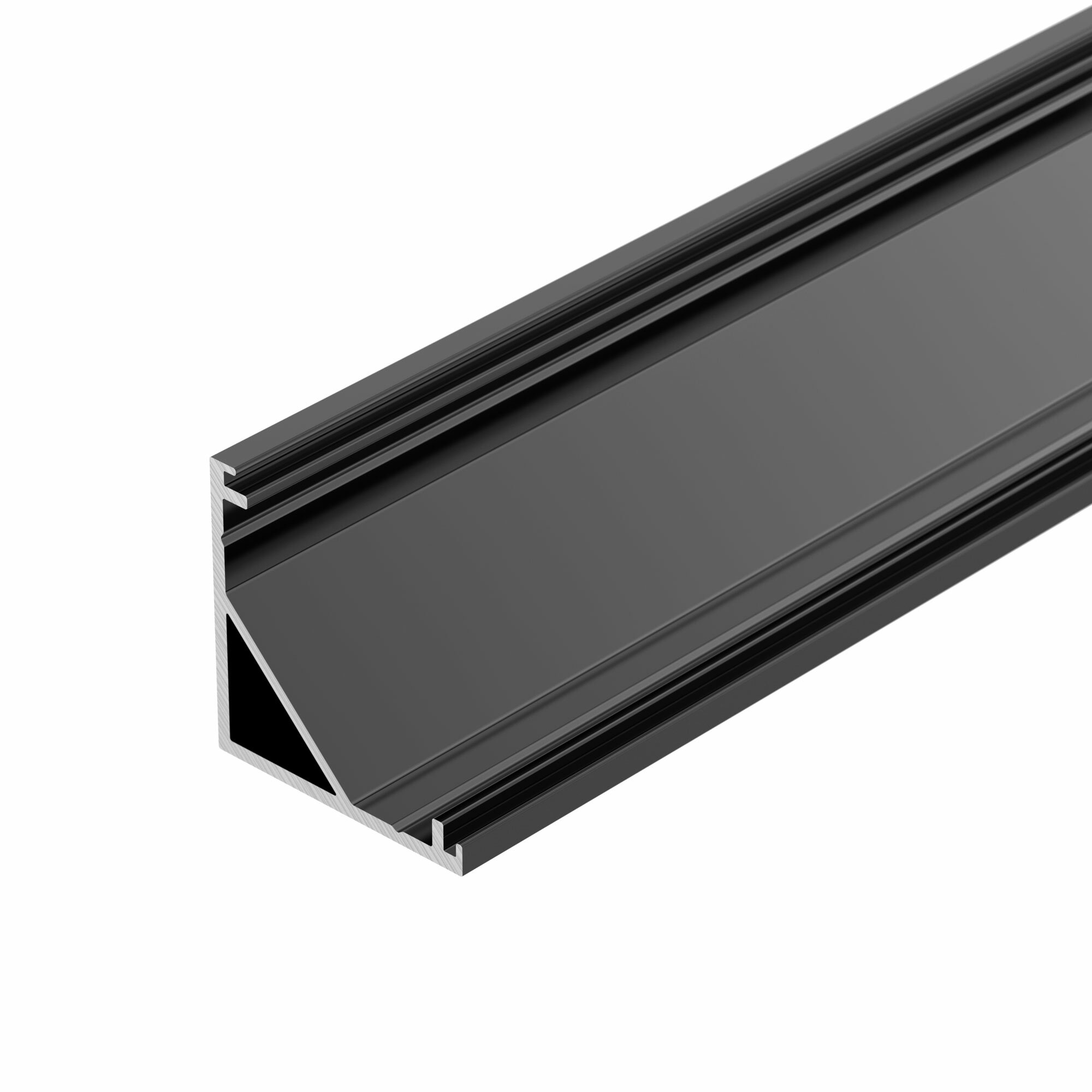 Профиль для светодиодной ленты Arlight Профиль SL-KANT-H20-2000 BLACK (Arlight, Алюминий), 2м