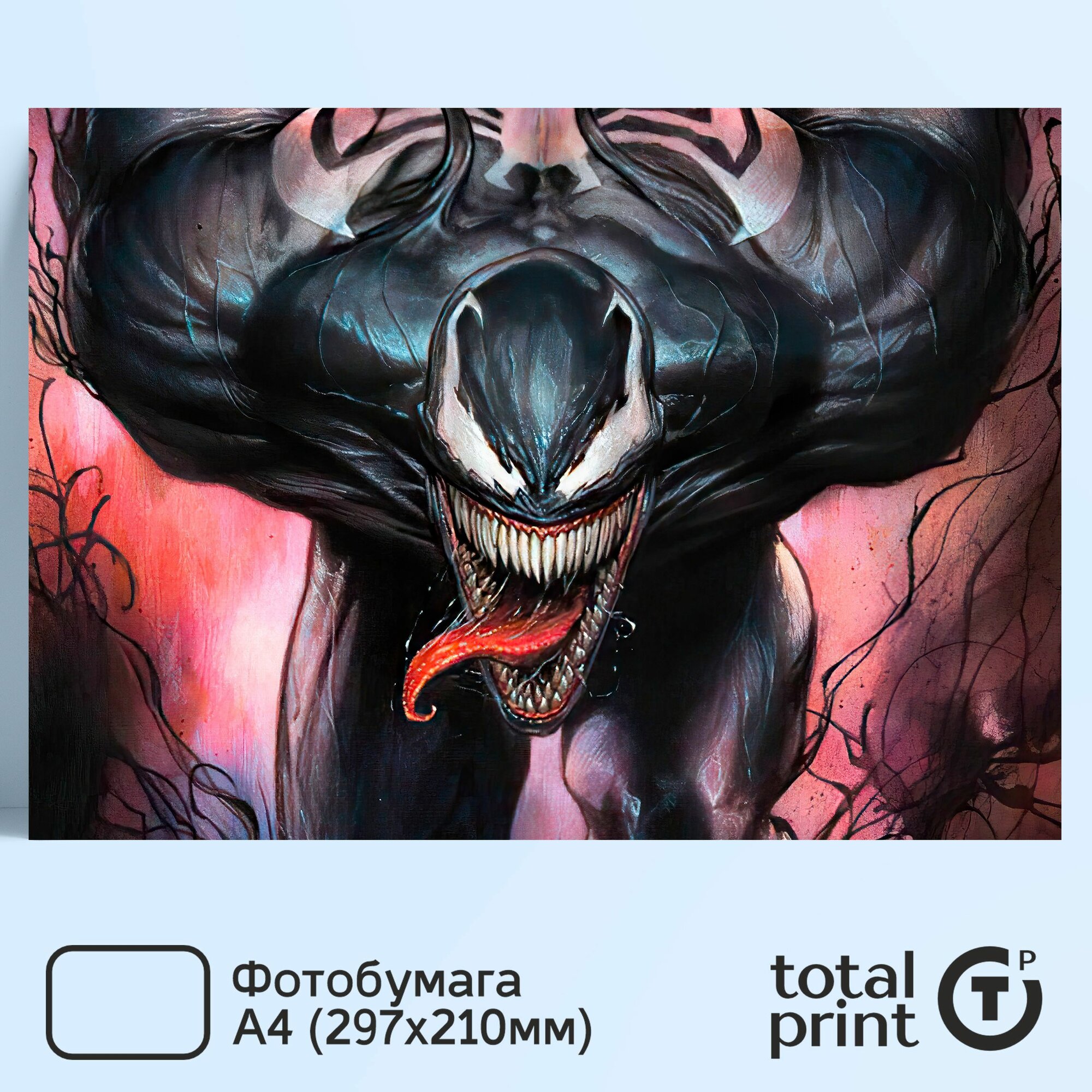 TotalPrint Постер для интерьера, Веном - Venom, А4(21х29.7см)