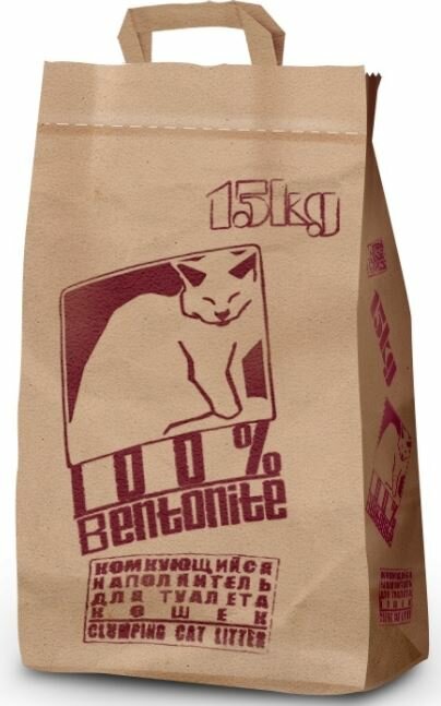 Pi-Pi-Bent Классик комкующийся наполнитель, 100% натуральный (бумажный пакет), 15кг 15 кг