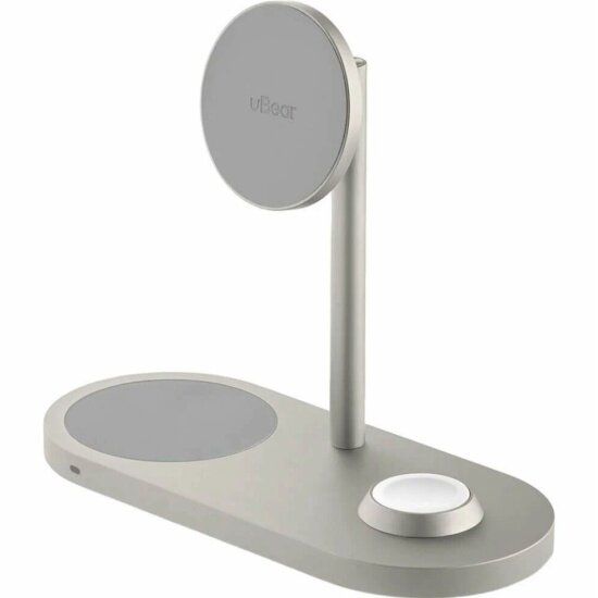 Беспроводное зарядное устройство Ubear WL07TN31-AD, Stage Pro 3-в-1, MagSafe, 30Вт, золотистый