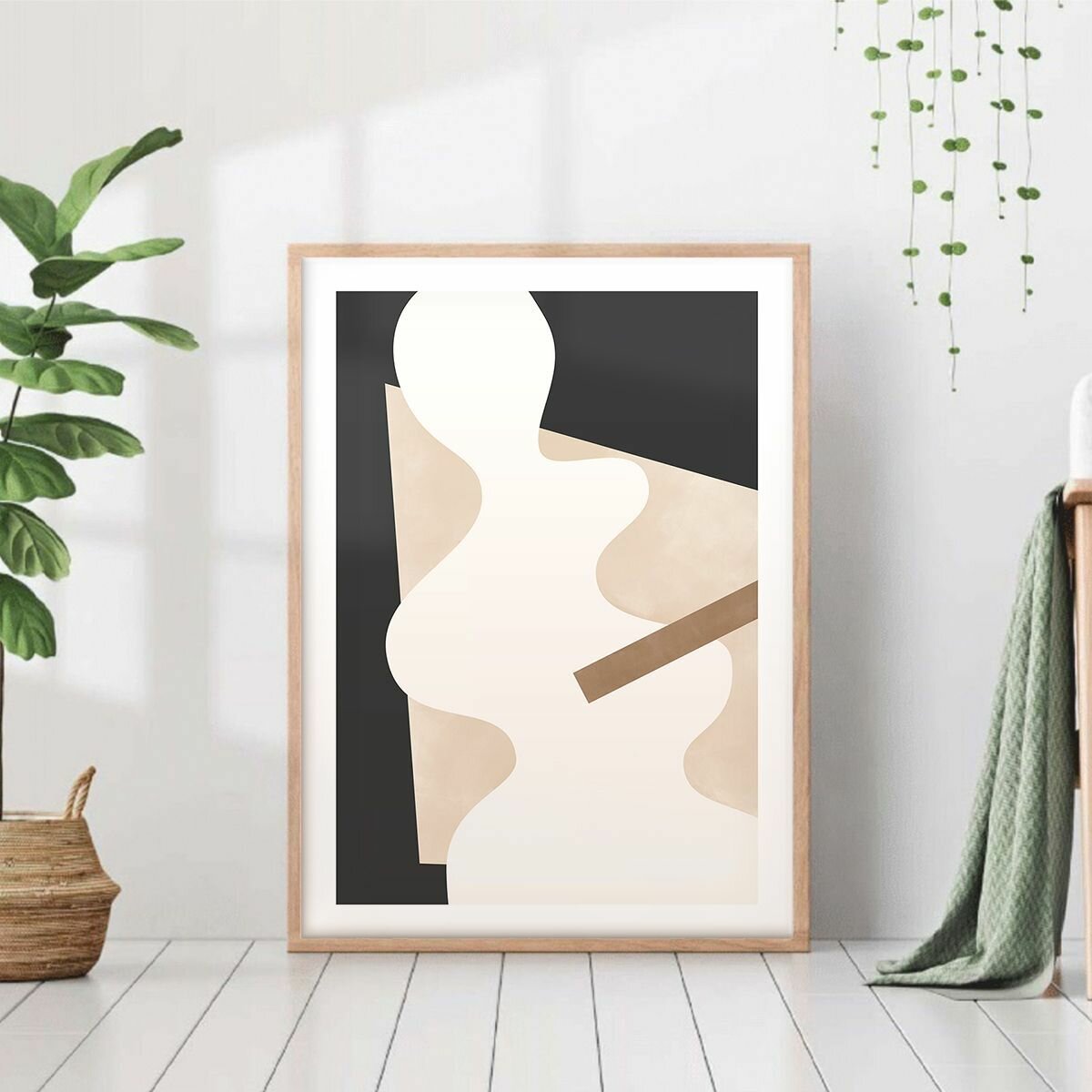 Постер "Абстракция в современном стиле" 50x70 без рамки на стену для интерьера