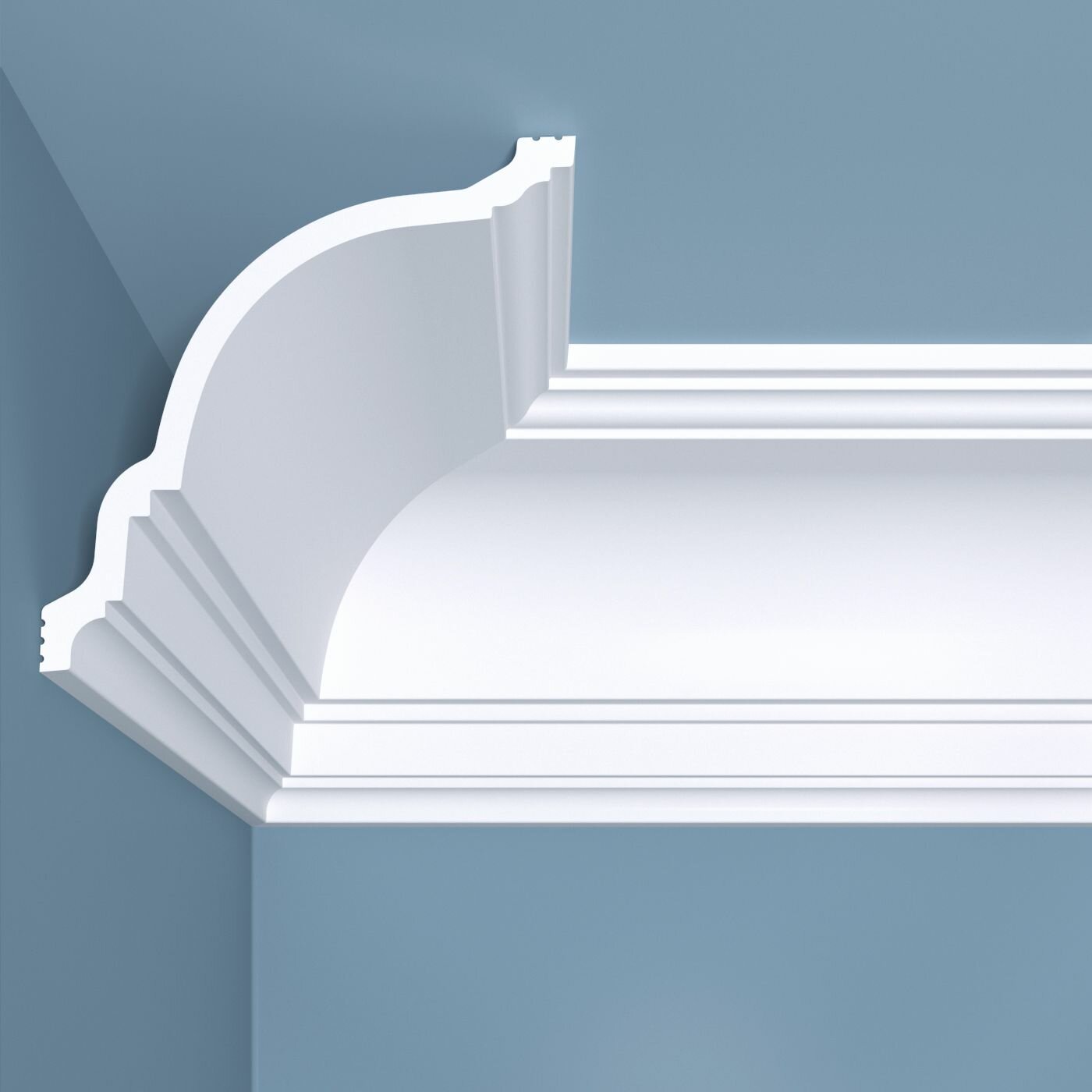 Карниз bello deco потолочный ударопрочный К22 120х120х2000 мм, белый.