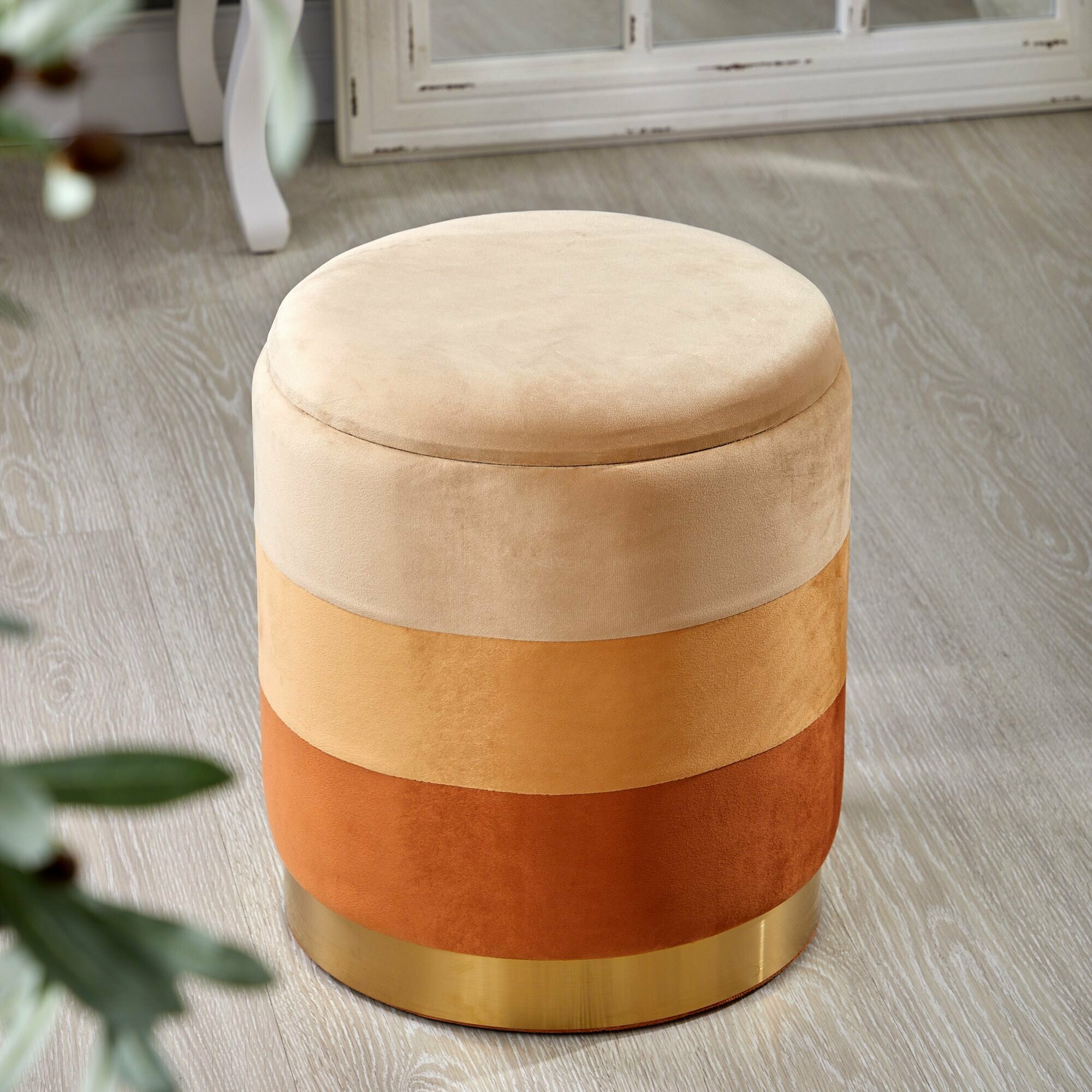 49-332B Пуф с крышкой 38х38х43см, МДФ, ткань, поролон, металл, Glasar