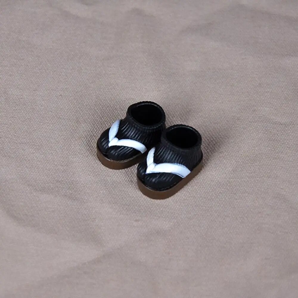 Пластиковая кукольная обувь Obitsu11 Черный, Black