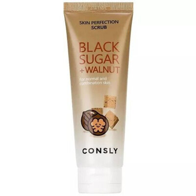 Consly SCRUB Скраб для лица с черным сахаром и пудрой грецкого ореха Black Sugar Walnut Skin Perfection Scrub 120 г