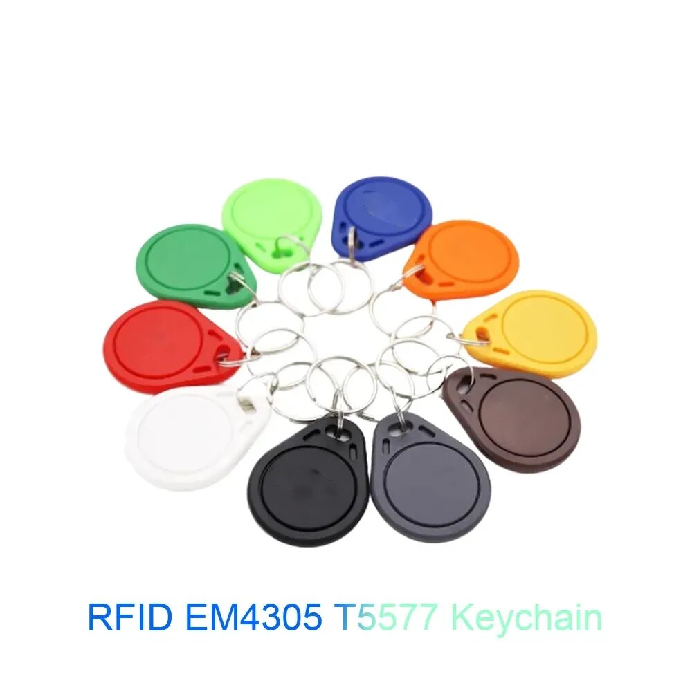 RFID-брелоки EM4305 T5577 125 кГц 5pcs mixed color