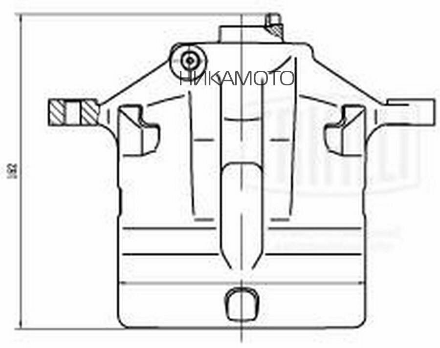 TRIALLI CF205802 Суппорт торм. Kia Sportage III (10-)/Hyundai ix35 (10-) перед. прав. d=60мм (CF 205802)