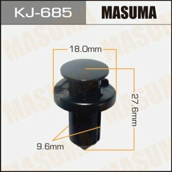 Автоклипса / аналог Nissan 01553-09241 (автокрепеж Masuma), ZIKJ685