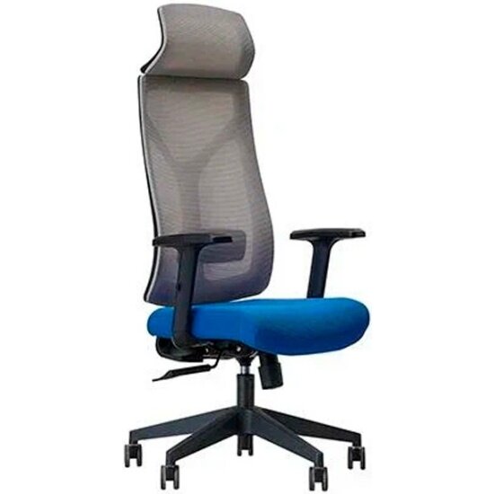Кресло офисное Sunon Аспро CAP81SW LT 11 спинка серая/сиденье синее