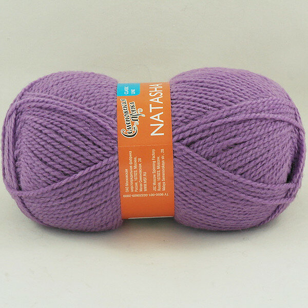 Пряжа Семеновская наташа ПШ 13427 орхидея (5 мотков)