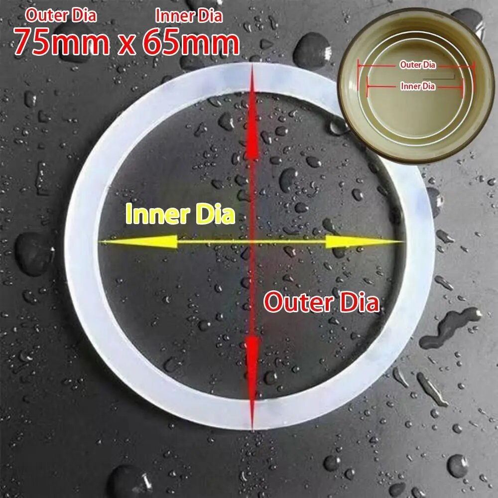 Силиконовые уплотнительные кольца для чашек 75x65x2mm