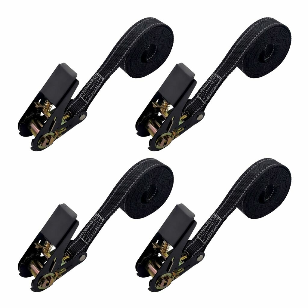 4 устройства для быстрого натяжения грузовой стяжки-черные, 4 метра