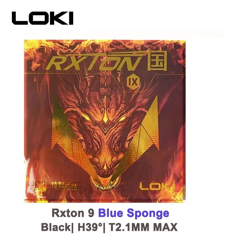 Локи RXTON V9 Blue Spong H39° резина для настольного тенниса