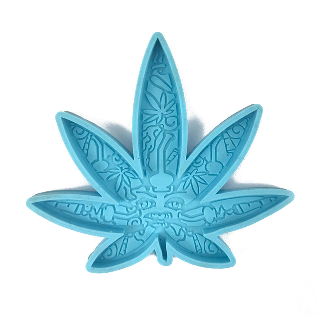 Силиконовая форма подставки "Листья травы" для эпоксидной смолы