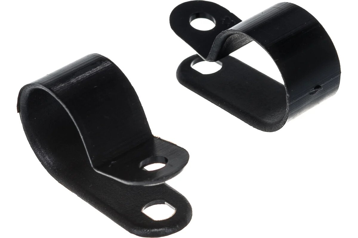 REXANT кабельная скоба под винт 16 мм черная, 50 шт 07-4416-1 для монтажа кабелей