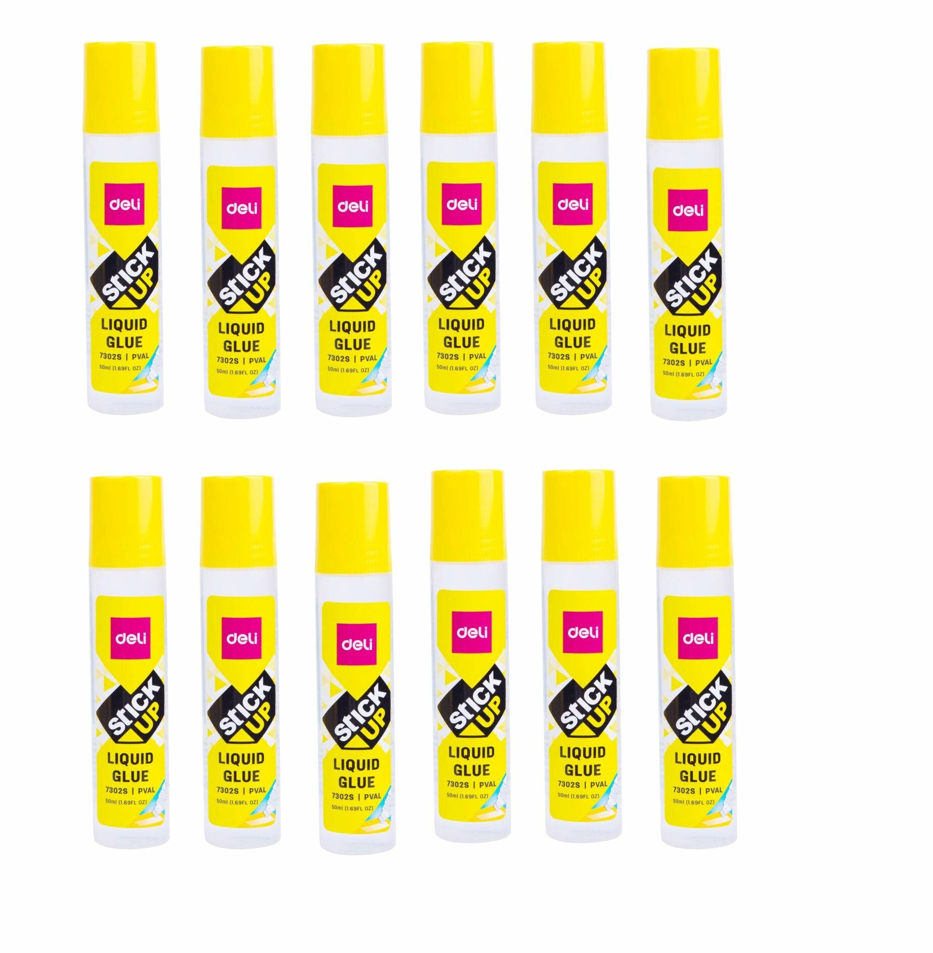 Deli Клей канцелярский жидкий, 50 мл, 12 шт