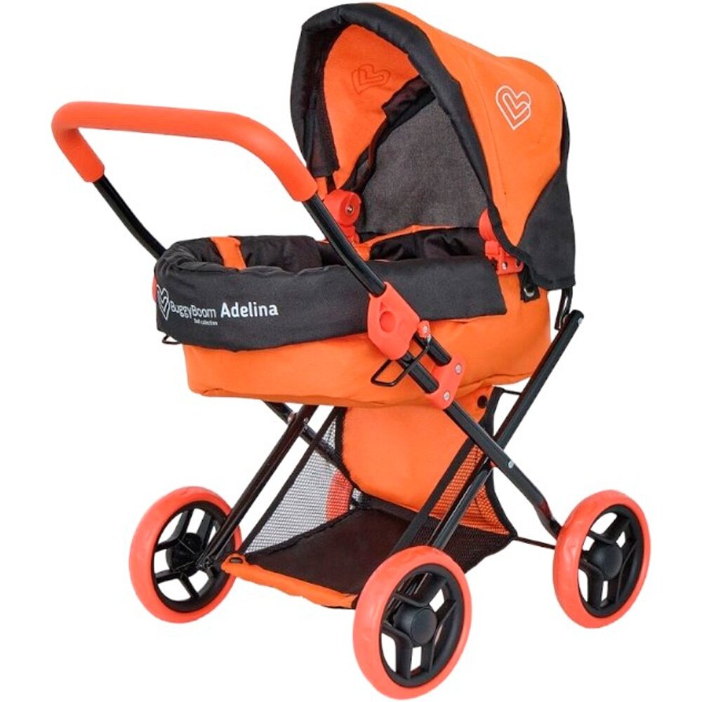 Коляска для куклы Buggy Boom "Amidea", трансформер, оранжевая (8446-1125)