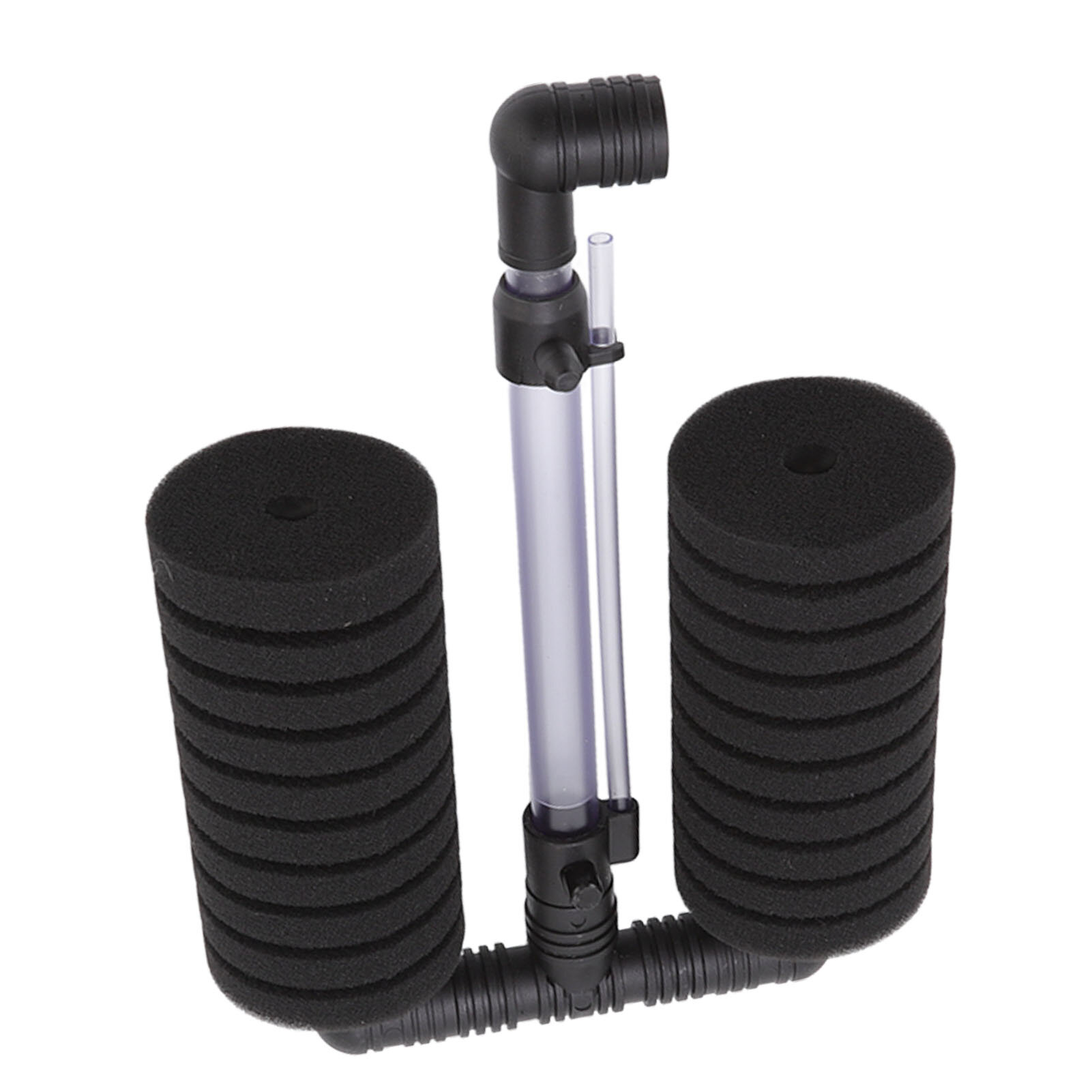 Фильтр Губчатый для Аквариума: Многослойный Тихий Фильтр для Очистки Воды - Пузырьковый Аэратор для Насыщения Кислородом Прочный Пластиковый Фильтр для Мелких Рыб