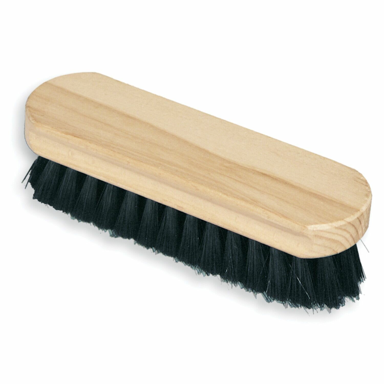 Щетка для обуви и одежды AZUR щетина 2,7 см, средней жесткости, деревянная колодка, 4,7х16,2х4,2 см (660)