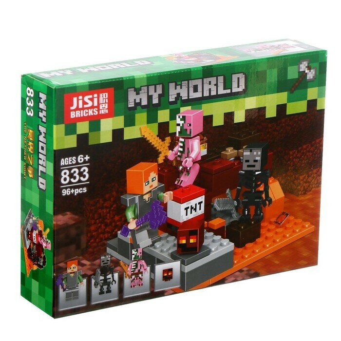 Конструктор JISI BRICKS блочный "Мой мир" 96 деталей (ZY887541)