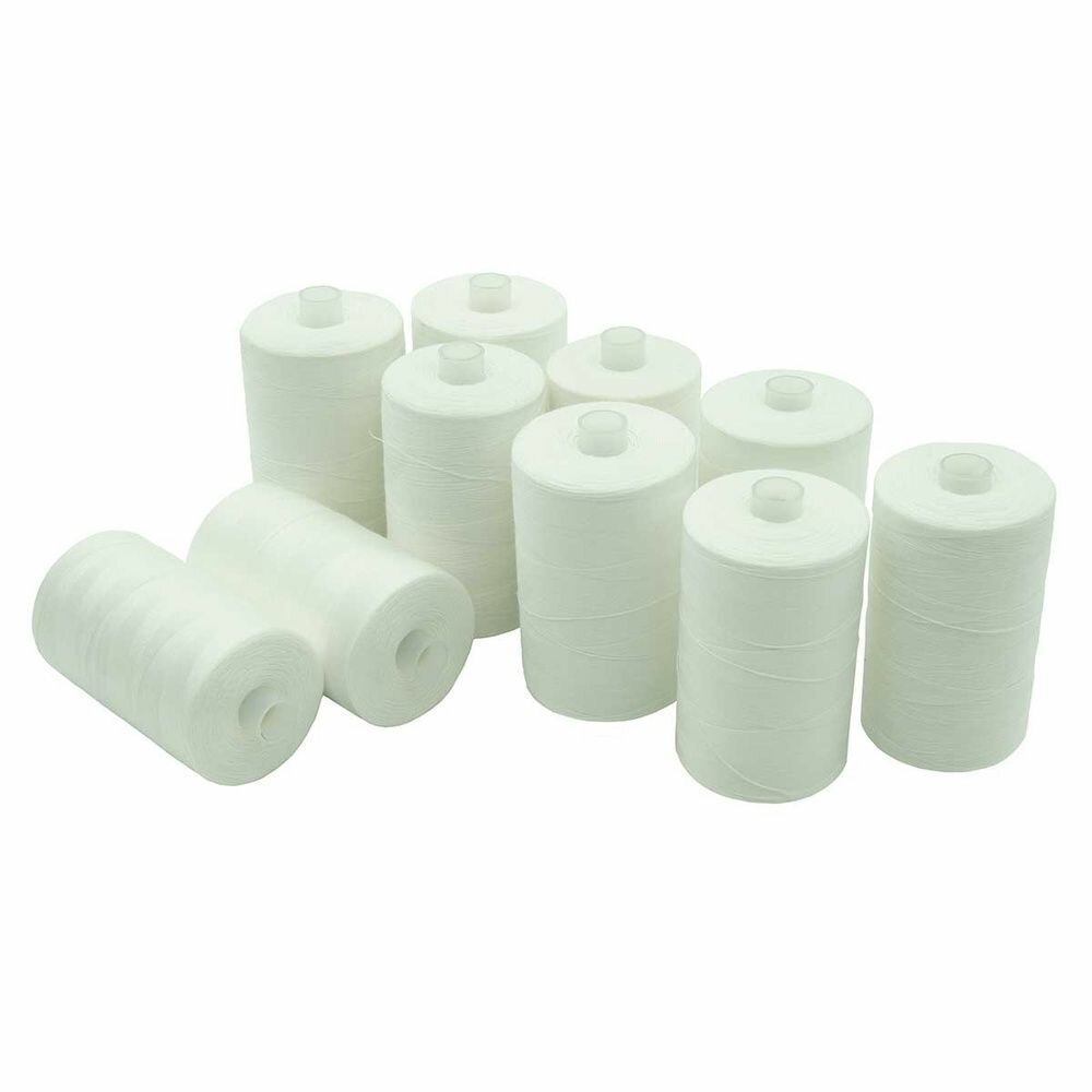 Нитки армированные ПНК им. Кирова 2500 м, белые, 10 шт