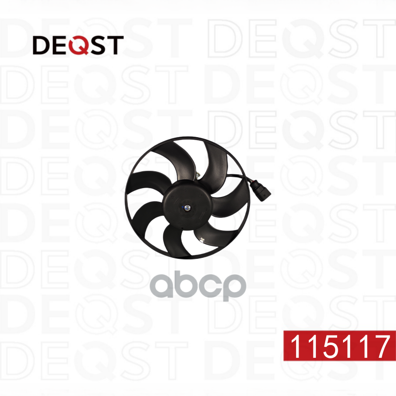 Вентилятор радиатора двигателя SKODA SUPERB (3T4) 03,08- DEQST арт. 115117